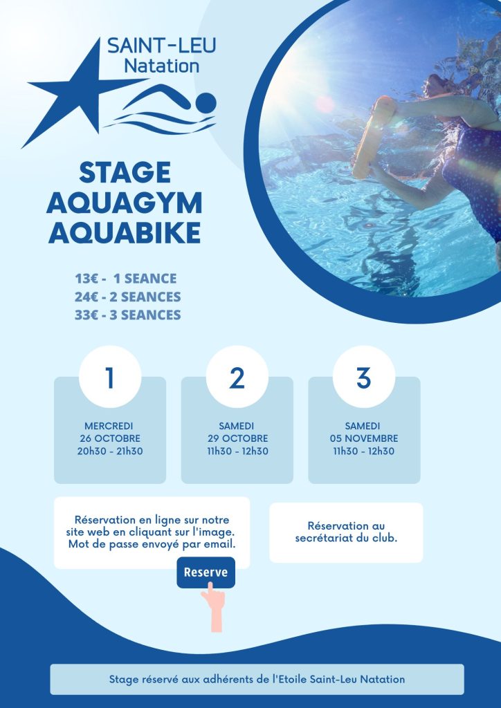 STAGE : AQUABIKE – Etoile Saint-Leu Natation
